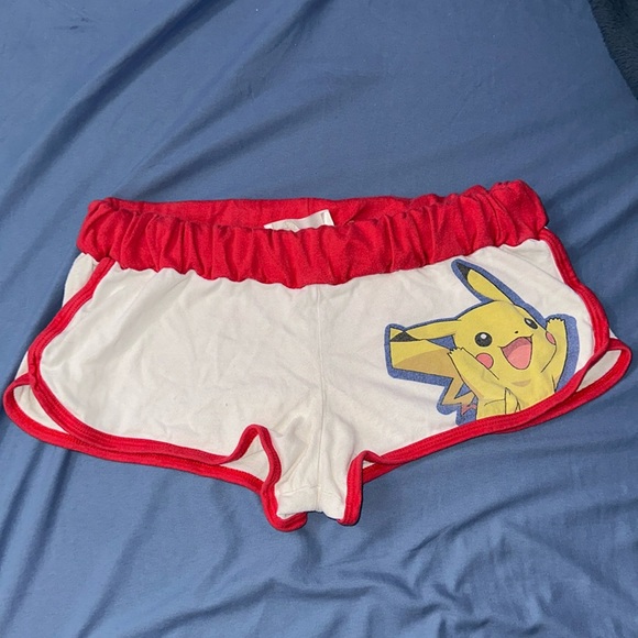 Pokemon | Shorts | Y2k Pokmon Pikachu Super Short Booty Shorts | Poshmark